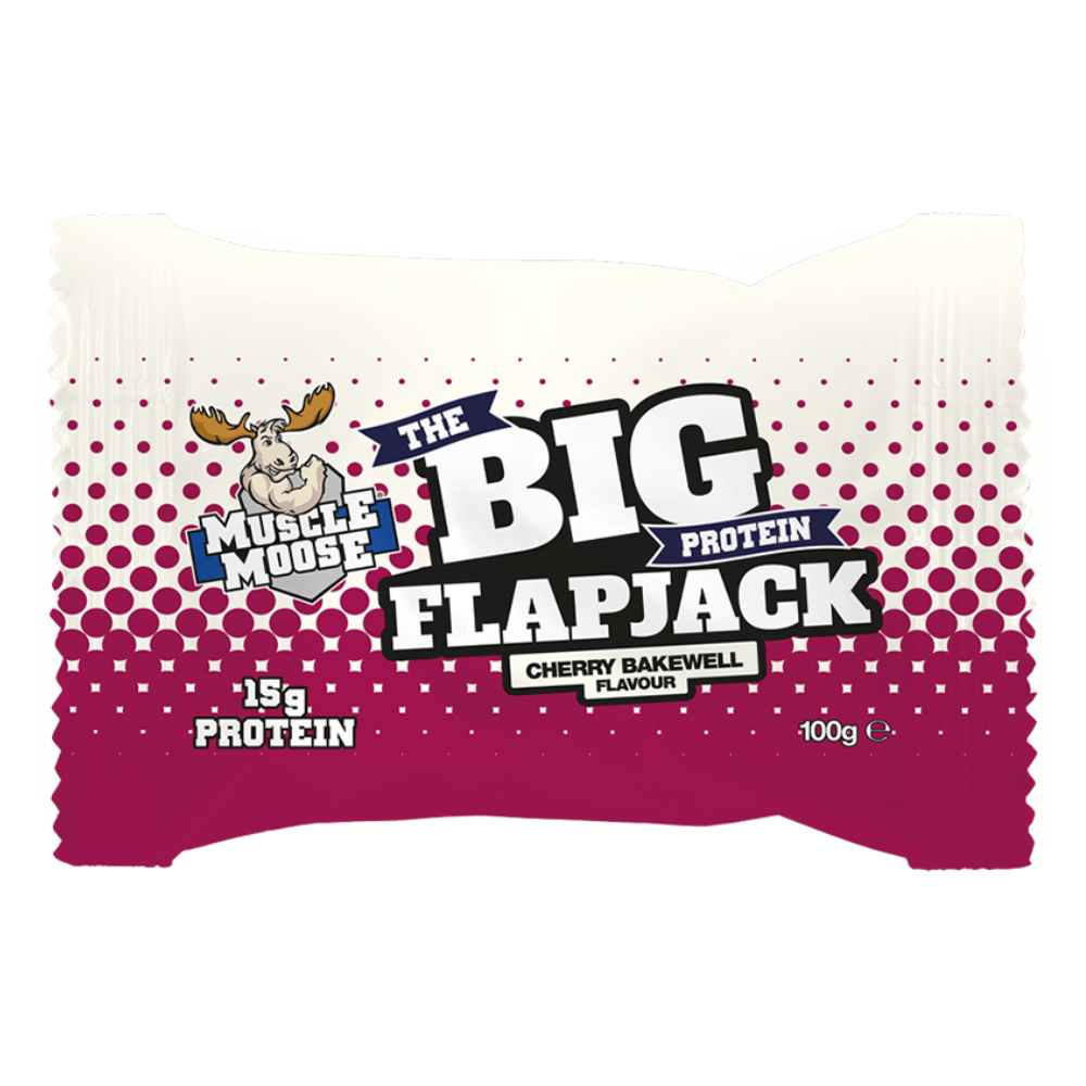 Muscle Moose Big Cherry Bakewell Protein Flapjack | Protein Package ...