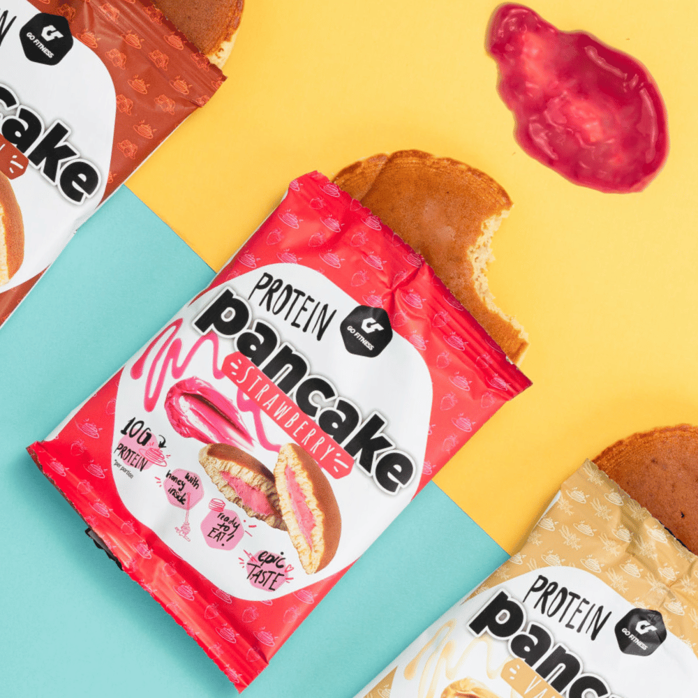 Go Fitness Strawberry Filled Protein Pancakes 50g | Protein Package ...