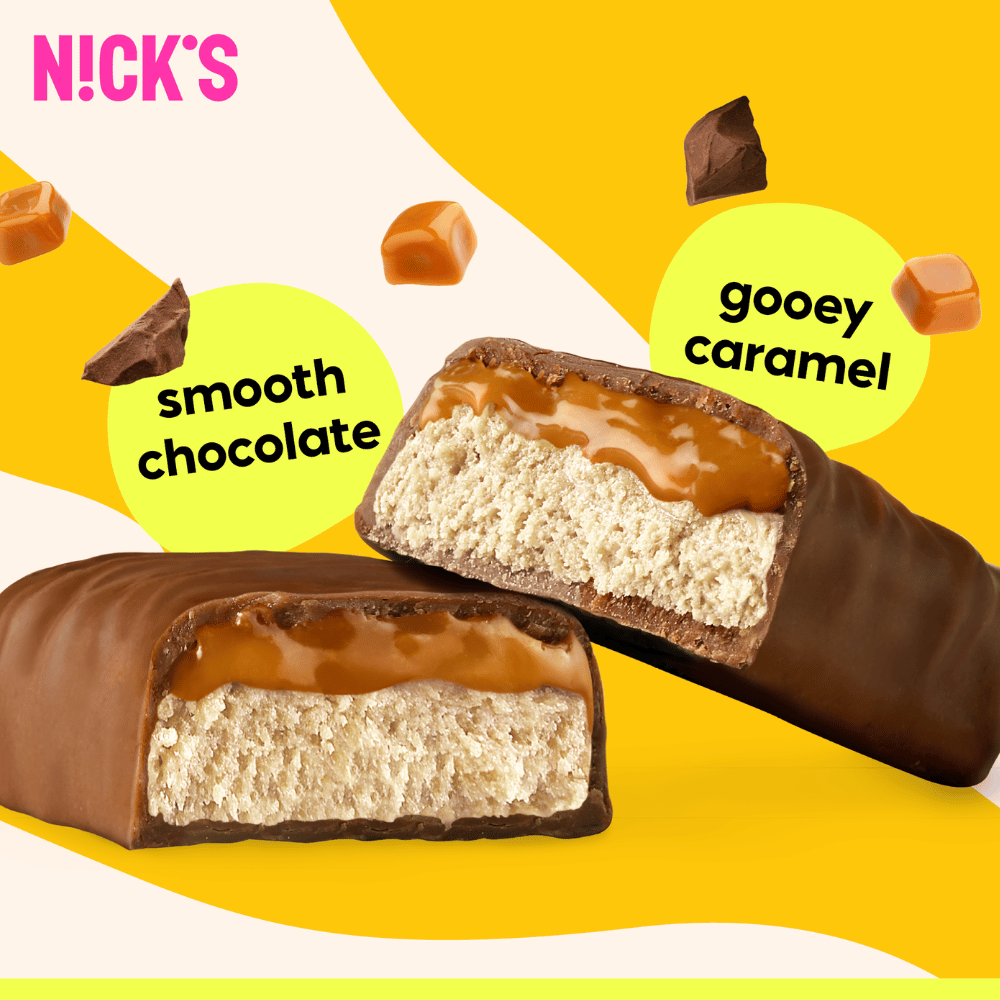NICK's Chocolate Caramel Protein Bars 50g | Protein Package | Protein ...