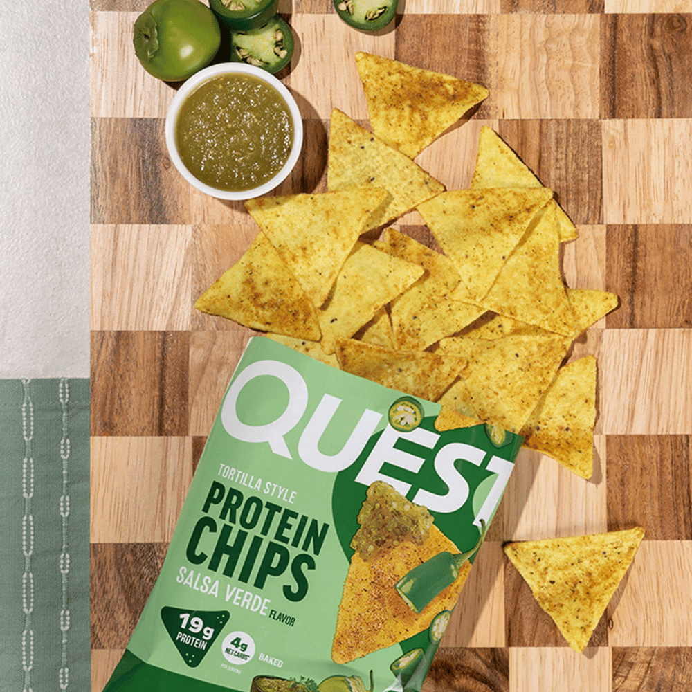 Quest Salsa Verde Protein Crisps 32g | Protein Package | Protein Package