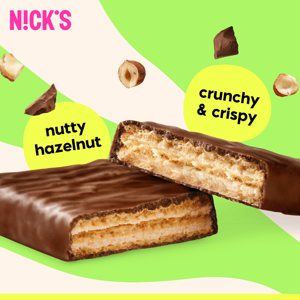 NICK's Hazelnut Protein Wafer Bar 40g | Protein Package | Protein Package