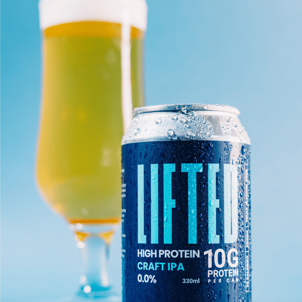 Lifted Brewing Alcohol-Free (0.0% ABV) Protein IPA | Protein Package ...