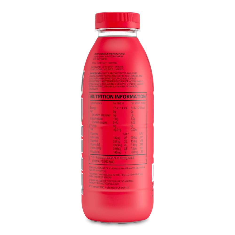 Prime Hydration Tropical Punch Bottle 500ml | Protein Package | Protein ...