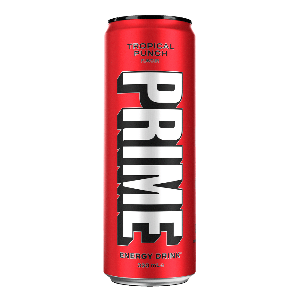 Prime Energy Tropical Punch Cans 330ml | Protein Package | Protein Package