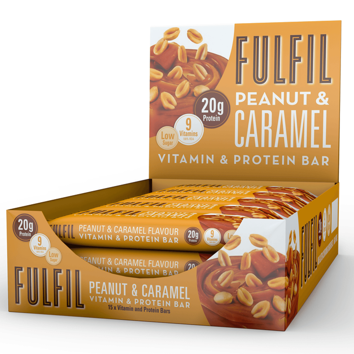 Fulfil Vitamin & Protein Bar Peanut & Caramel | Protein Package | Pick ...