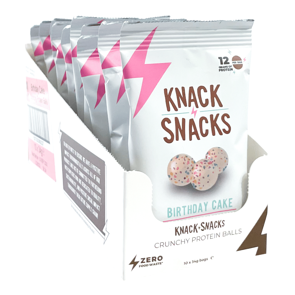Knack Snacks Birthday Cake Protein Balls 1x34g | Protein Package ...