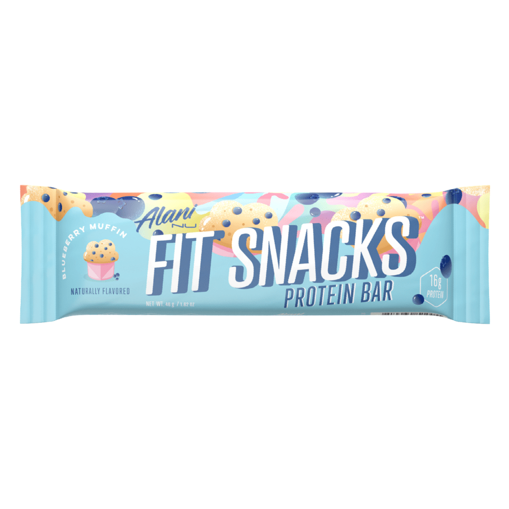 Blueberry Muffin Flavour Alani Nu Fit Snacks Protein Bars | 46g Bars ...