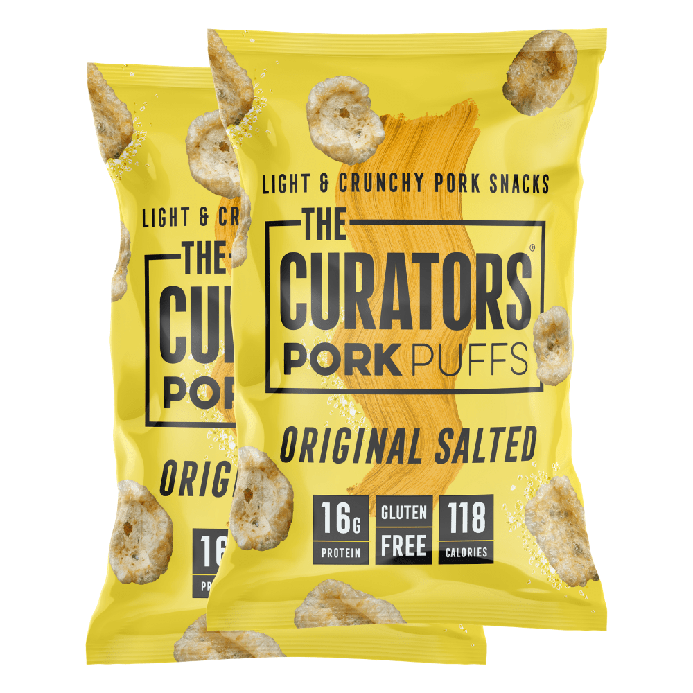 The Curators Pork Puffs 12x25g Boxes | Protein Package | Protein Package