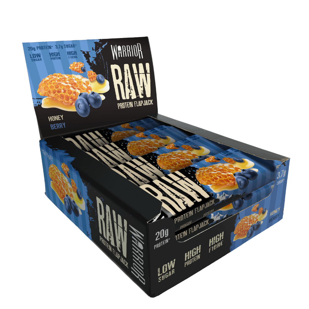 Warrior Supps Raw Protein Flapjack Boxes (12x75g) | Protein Package ...