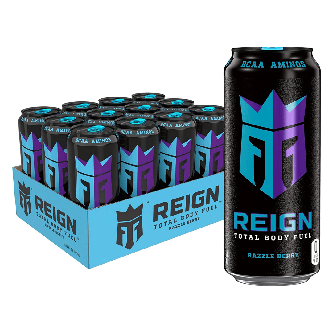 REIGN Total Body Fuel Energy Drink Box (500ml x 12 UK Cans) | Protein ...