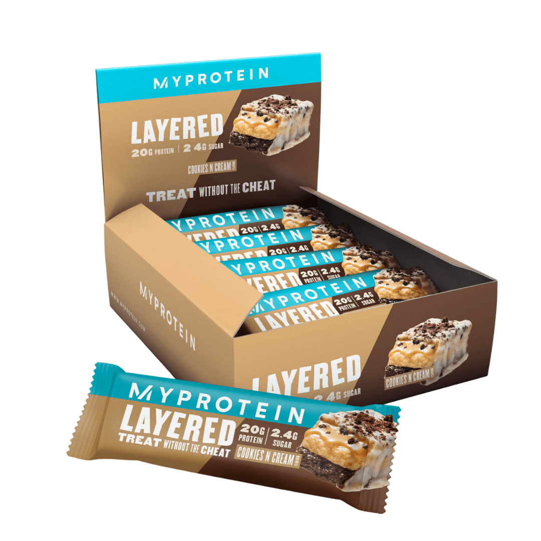 MyProtein 6 Layer Protein Bar Cookies & Cream | Protein Package ...