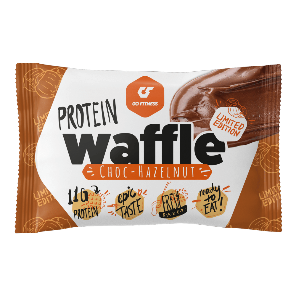 Go Fitness Chocolate Hazelnut Protein Waffles 50g | Protein Package ...