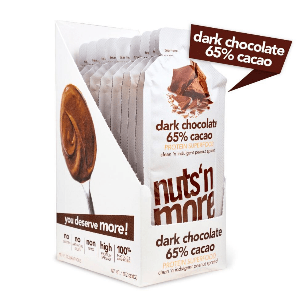 Nuts 'N More Peanut Butter Protein Spread Box (10 Sachets x 43g) | UK ...