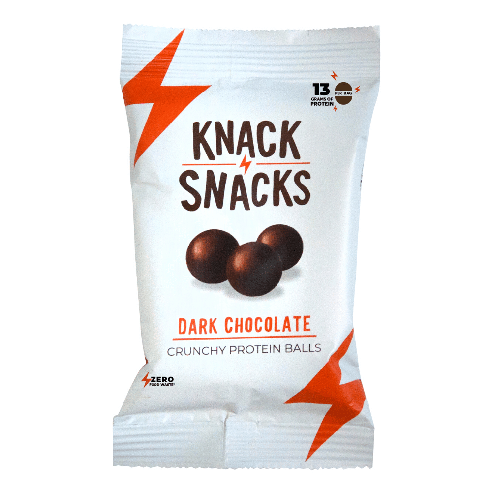 Knack Snacks Crunchy Dark Chocolate Protein Balls | Protein Package | Protein Package