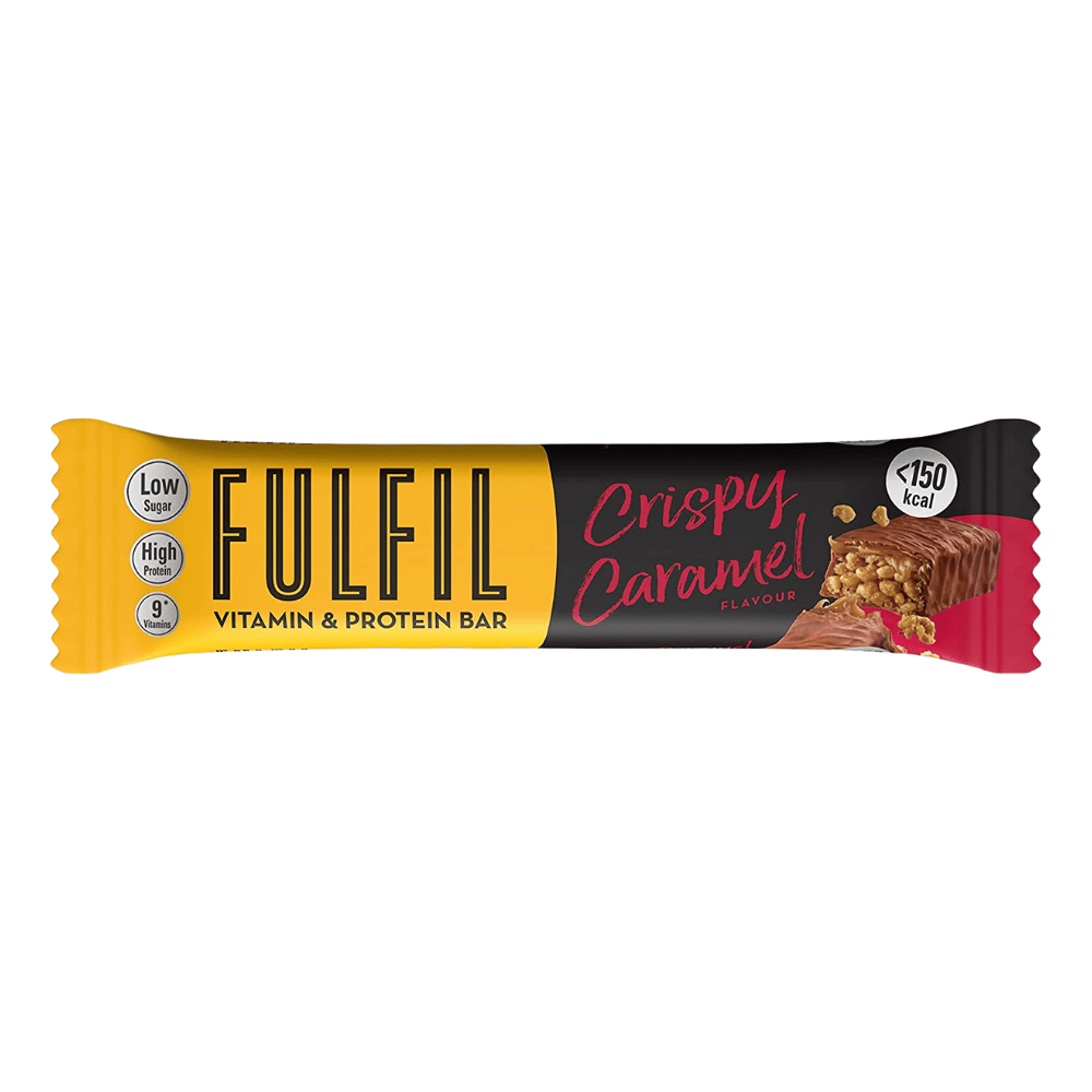 Fulfil Nutrition Caramel Crispy Protein Bar 37g | Protein Package ...