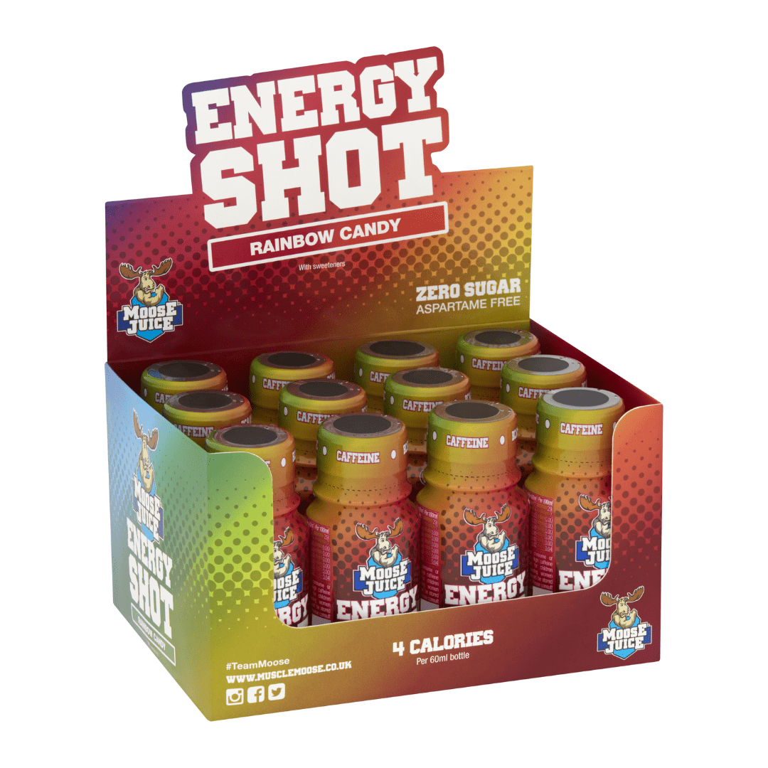 Muscle Moose Energy Shot Box (12 x 60ml Energy Shots) | Protein Package ...