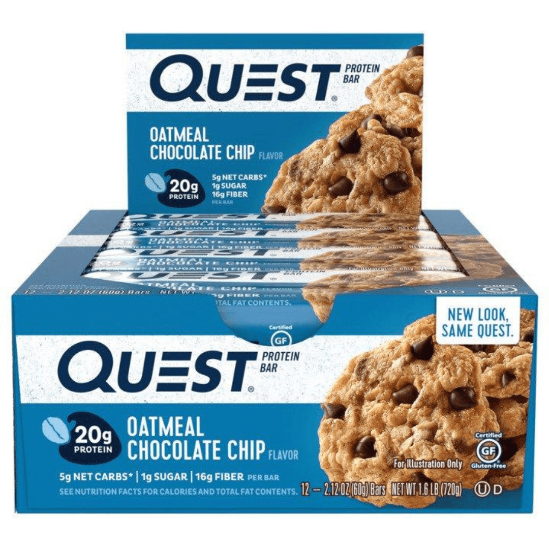 Quest Nutrition Protein Bar Oatmeal Chocolate Chip | Protein Package ...