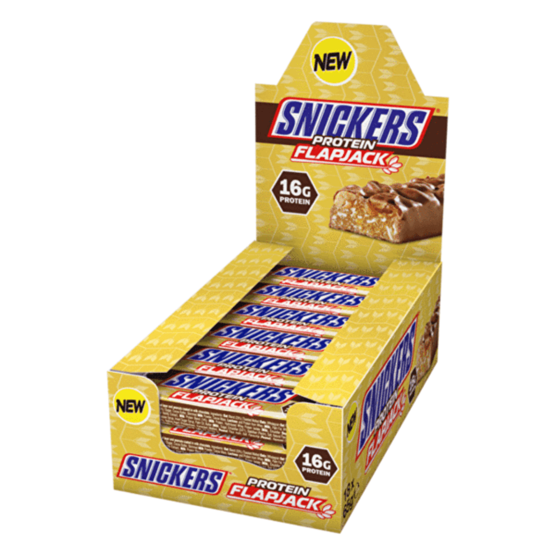 Snickers Hi-Protein Flapjack Box (18 Flapjacks) | SNICKERS | Protein ...