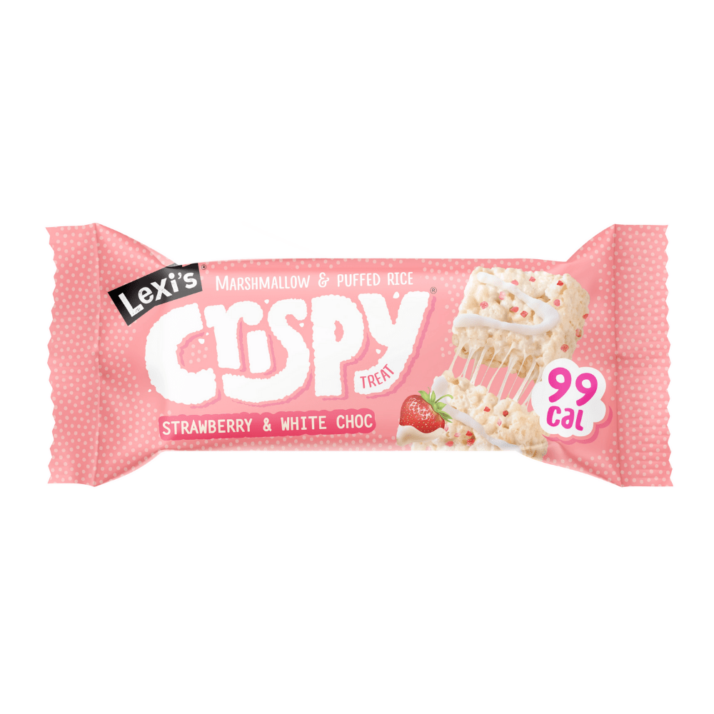 Lexi's Crispy Strawberry & White Chocolate Low-Calorie Bars | 1x25g ...