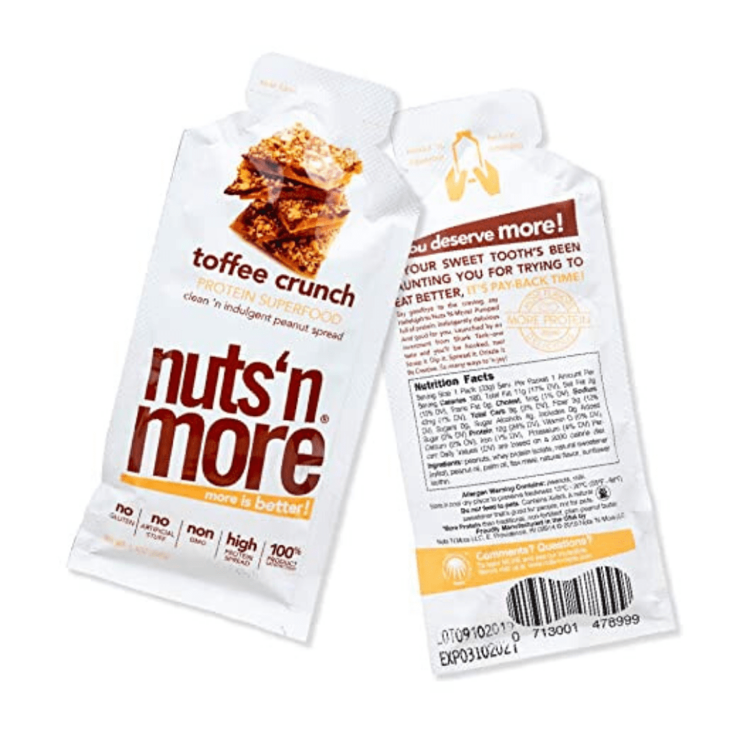 Nuts 'N More Peanut Butter Protein Spread Sachets 34g Packets | Protein ...
