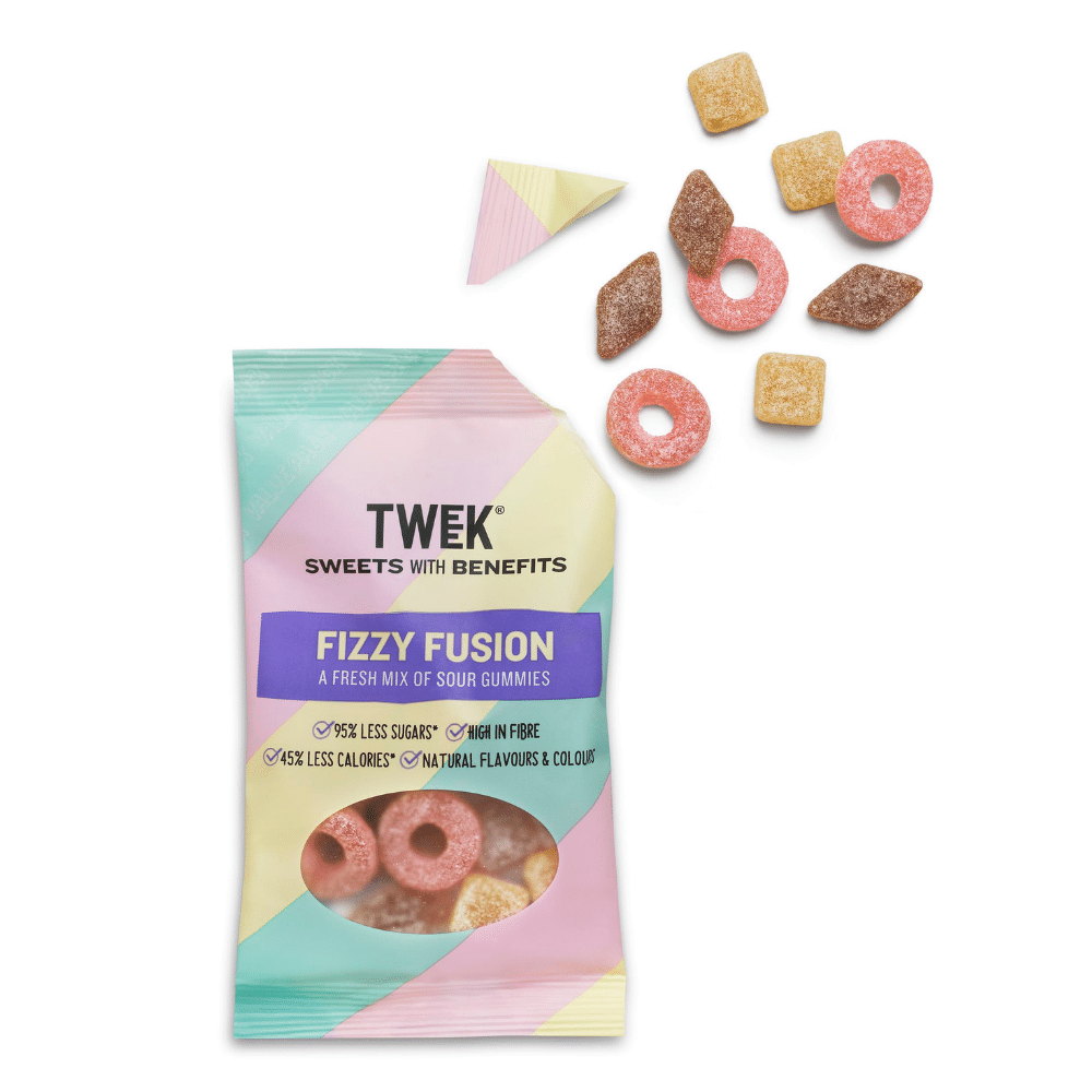 Tweek Sweets Fizzy Fusion Healthy Gummies 80g | Protein Package ...