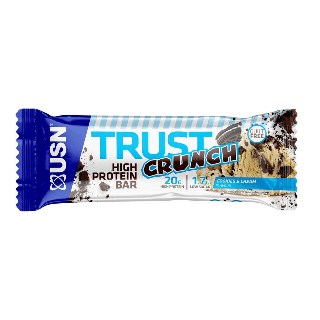 USN Trust Crunch Protein Bar Cookies & Cream | Protein Package | USN ...